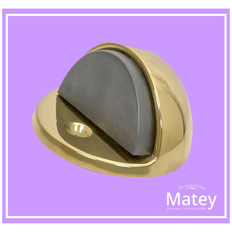 TOPE MEDIA LUNA COLOR LATONADO CON GOMA NEGRA - Decoraciones Matey