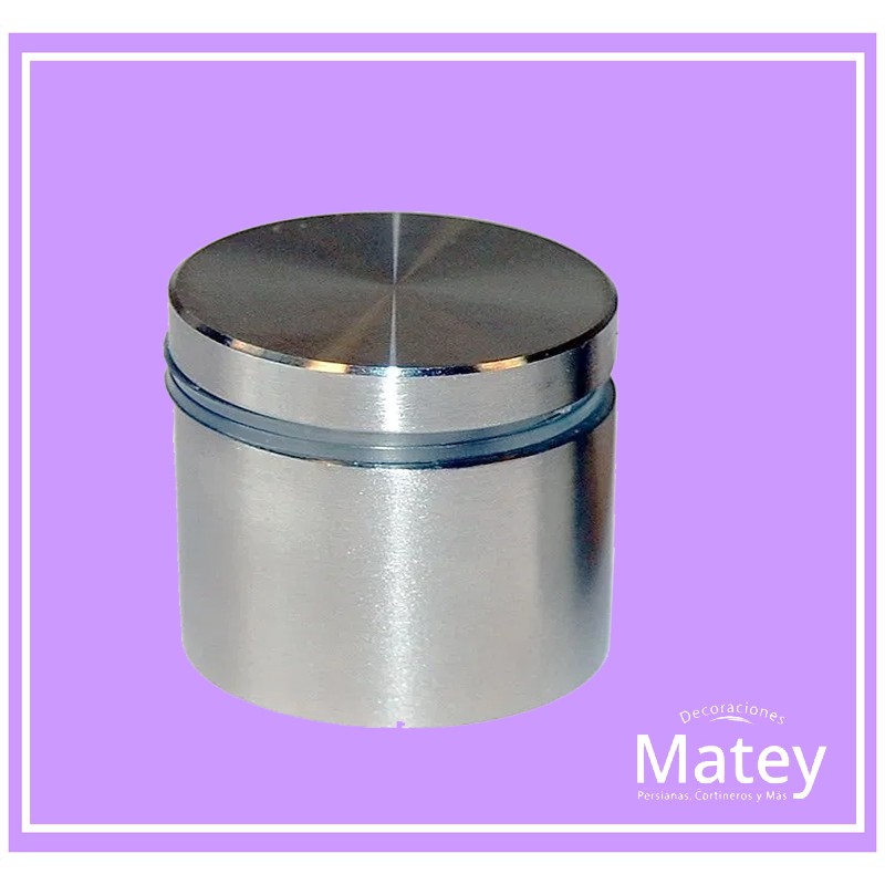 CHAPETÓN PARA CRISTAL DE ACERO INOXIDABLE N.2307 - Decoraciones Matey